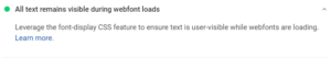 Ensure Text Remains Visible During Webfont Load (WordPress)