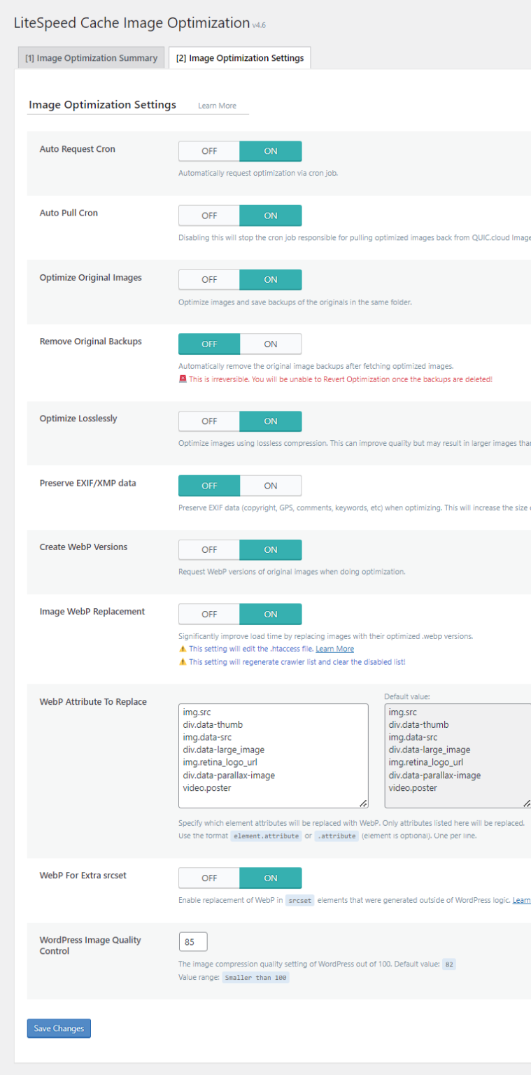 The Ideal LiteSpeed Cache Settings With QUIC.cloud [2025]