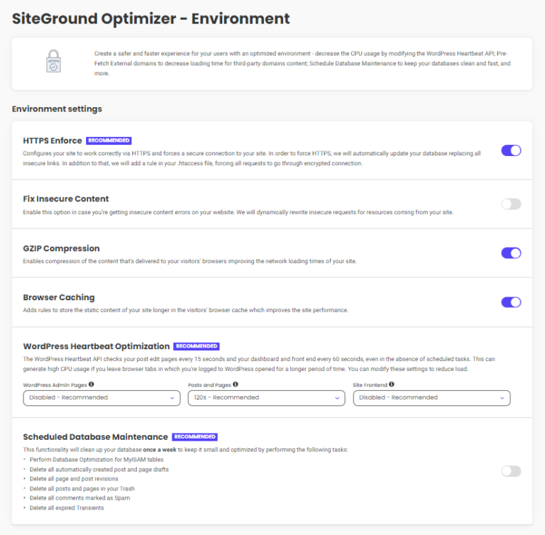 The Ideal SiteGround Speed Optimizer Settings [2026]