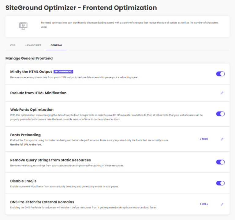 The Ideal SiteGround Speed Optimizer Settings [2024]